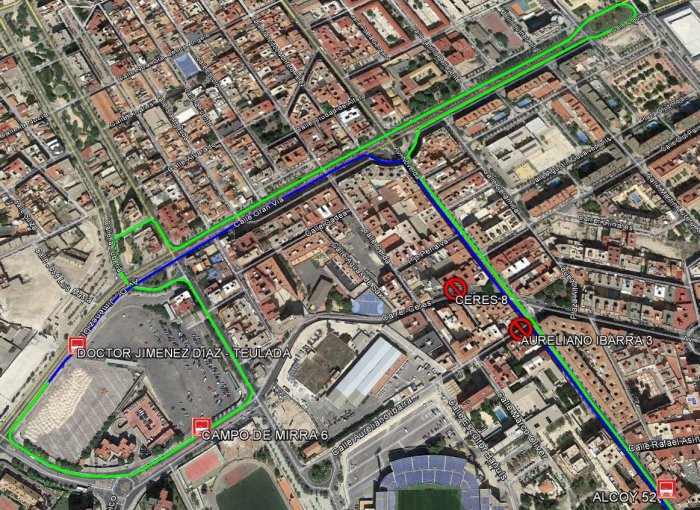 Moovit - Modificación de recorrido línea 16