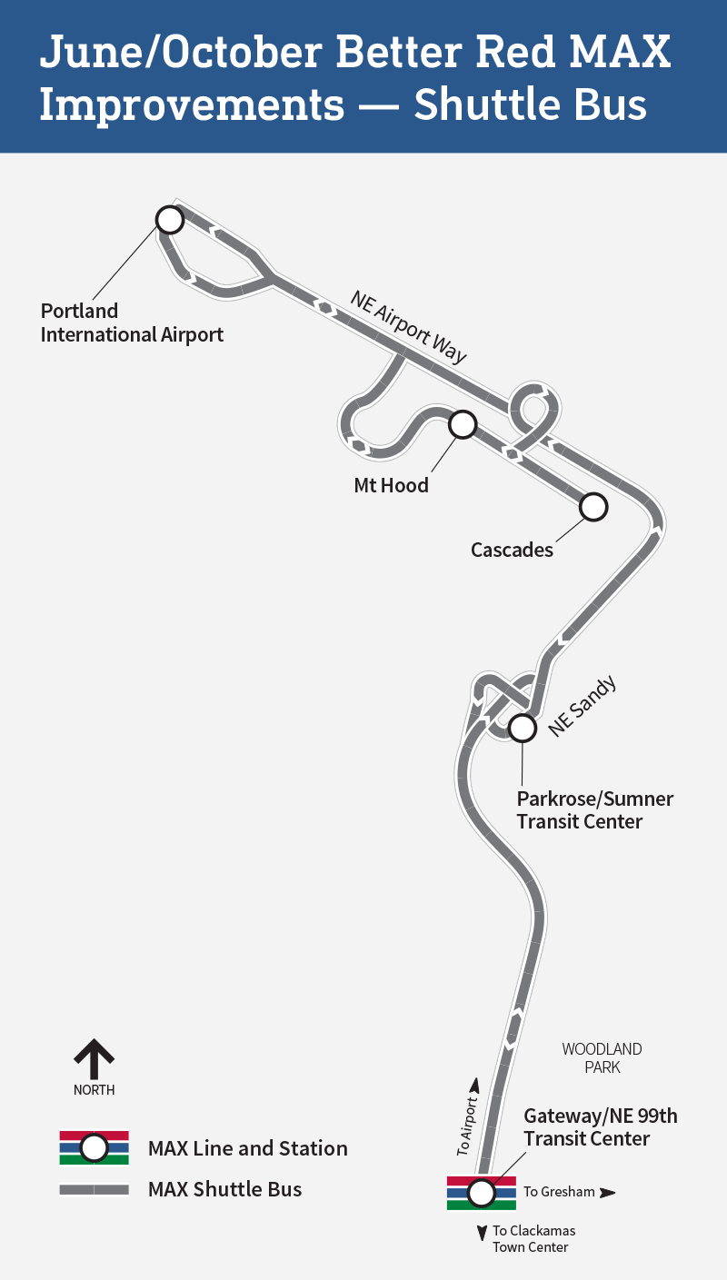 Moovit - TriMet’s Max Red Line Service Disruption – June 18 – October 21